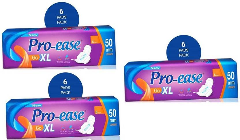 Pro-ease Go XL (6+6+6 Counts) For Women Sanitary Pad | Buy Women ...