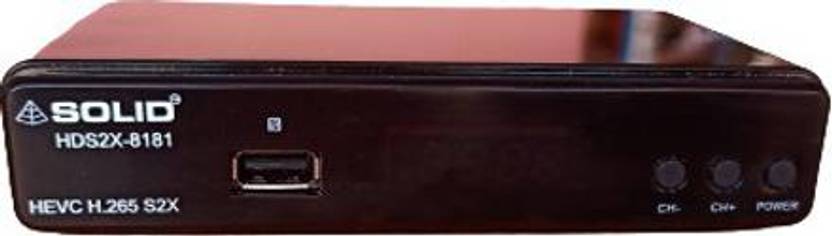 Solid HDS2X-8181 H.265 T2-MI HEVC DVB-S2X FullHD Digital IT-BOX CUM Set-Top Box Media Streaming ...