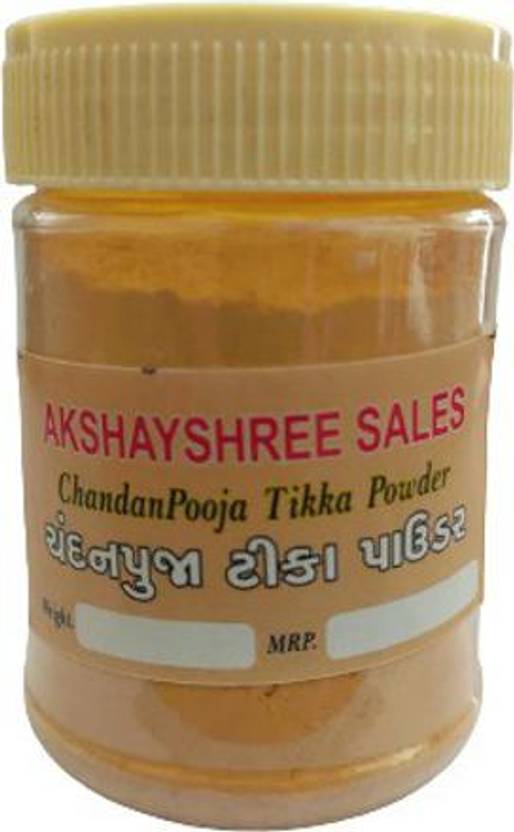 Akshayshree Sales Original Chandan Tika Powder for Pooja (Pack of 1 ...