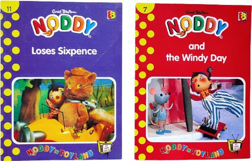 NODDY SET OF 2 STORY BOOKS , NODDY & THE WINDY DAY, NODDY LOSES ...