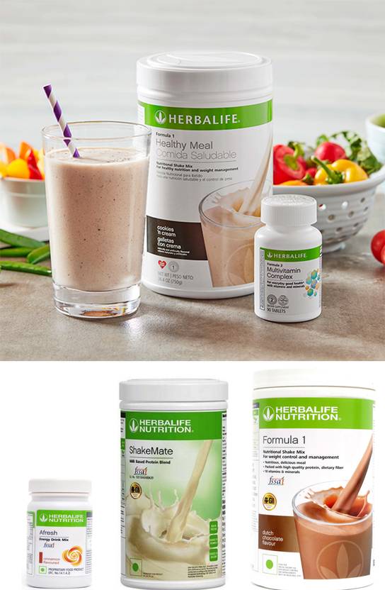Herbalife Nutrition AFRESH CINNAMON+SHAKEMATE+FORMULA 1 CHOCOLATE Combo ...
