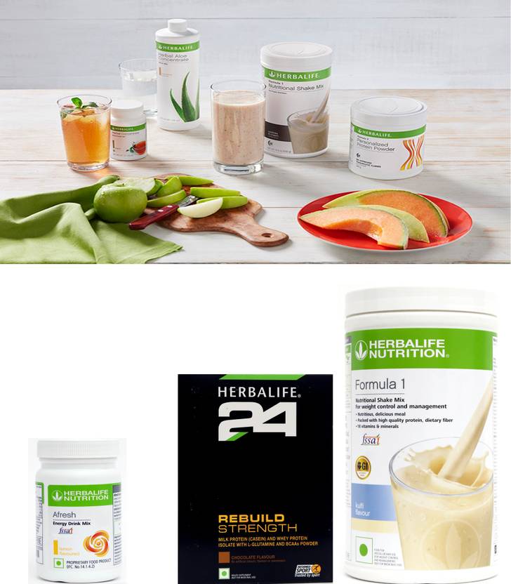 Herbalife Nutrition AFRESH LEMON+REBUILD+FORMULA 1 KULFI Combo Price in ...