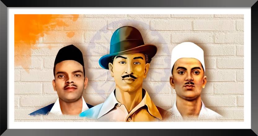 DBrush Shahid Bhagat Singh Sukhdev Rajguru Indian Freedom Fighter ...