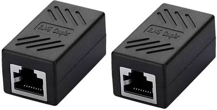 Etake (Pack of 2) Rj 45 jointer, Rj45 connector, lan cable RJ45 Coupler ...