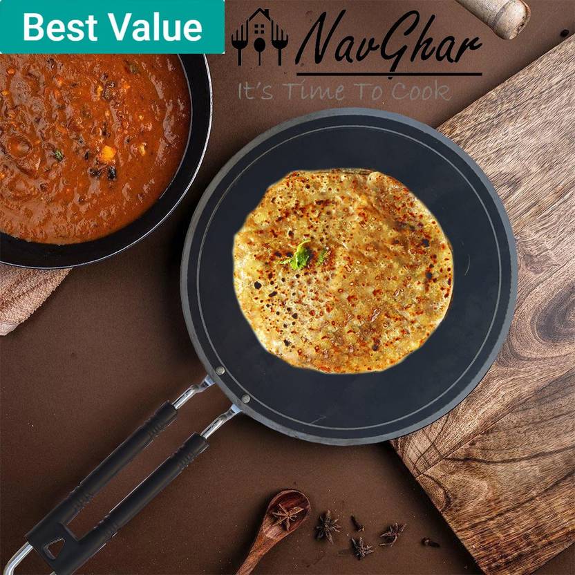 Navghar 3 mm Thick heavy quality Indian iron Tawas for roti/chapati ...