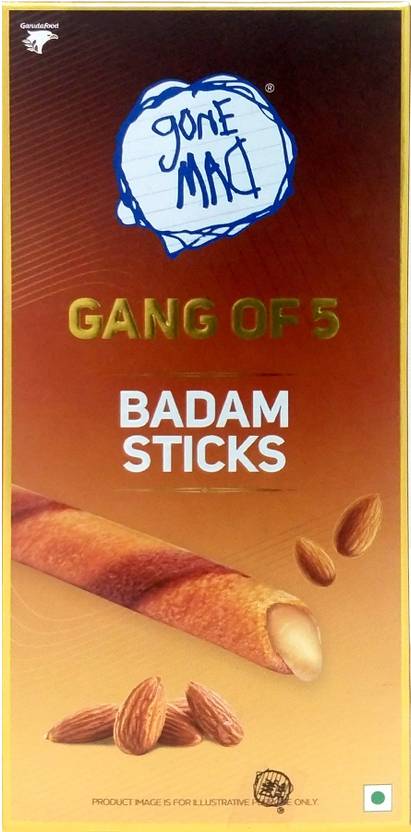 Gone Mad Badam Sticks Wafer Rolls Price in India - Buy Gone Mad Badam ...