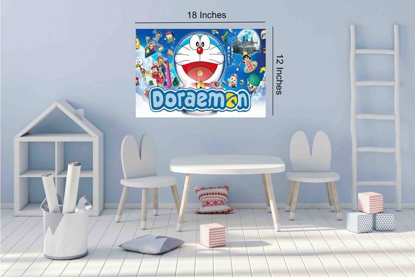 "Doraemon" Cartoon Poster|Pack Of 1|Decorative Kids Cartoon Poster For ...