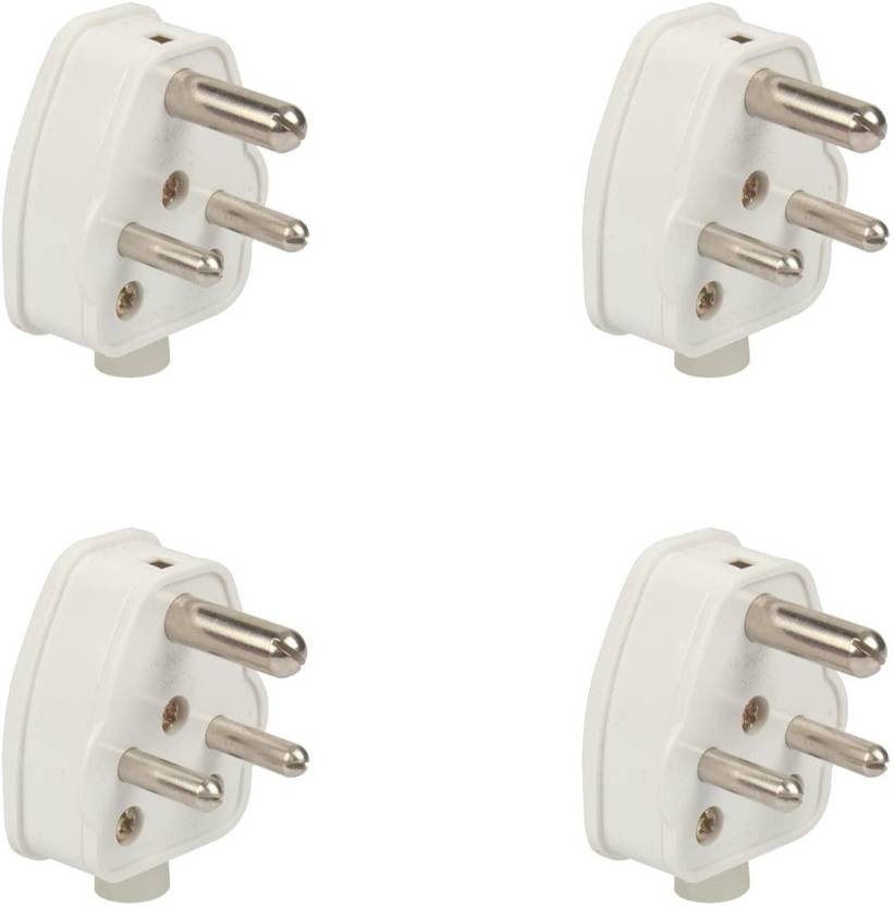 Anchor By Panasonic 16A 3 Pin Plug Top 240V (White, Pack of 4) Three ...