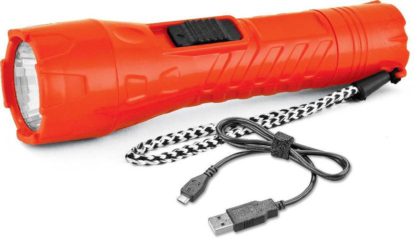 THUNDER BOLT RECHARGEABLE LED TORCH LIGHT WITH CHARGER AND 1200 MAH ...