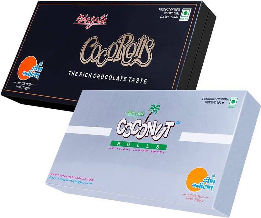 Bhagat's Heera Sweet SonRoll Soft Sweets Mithai Combo Chocolate ...