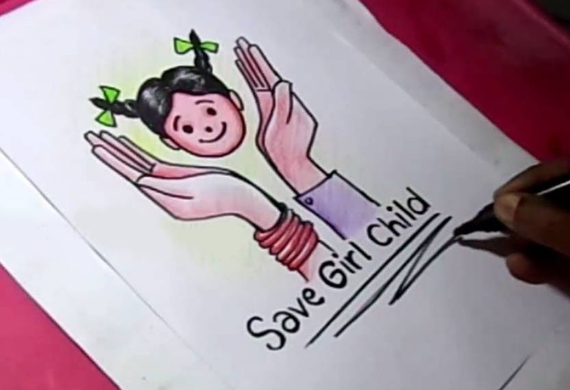 Poster Save Girl Child Poster Series 18 Large Poster sl2009 (36x24 ...