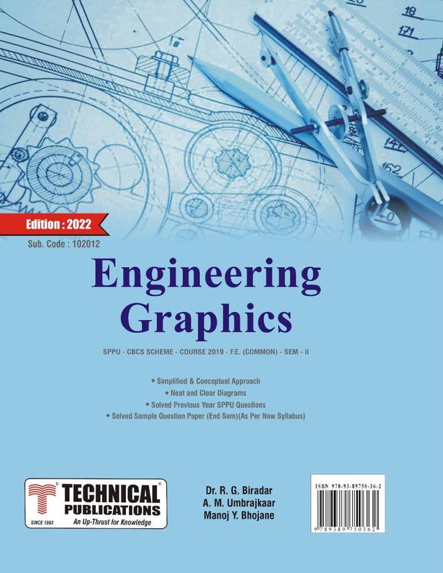 Engineering Graphics for SPPU 19 Course (FE - II - Common - 102012): Buy Engineering Graphics ...