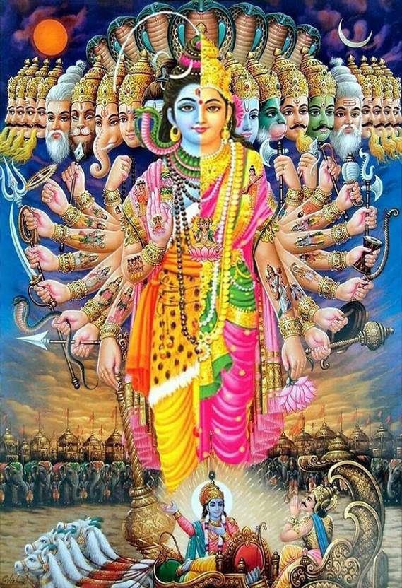 Poster Vishnu Ji Mahabharata (Large Poster, 300GSM Matt, 36x24 Inches ...