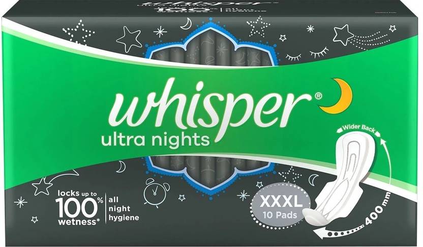 Whisper ULTRA NIGHT XXXL - 10 Counts Sanitary Pad | Buy Women Hygiene ...