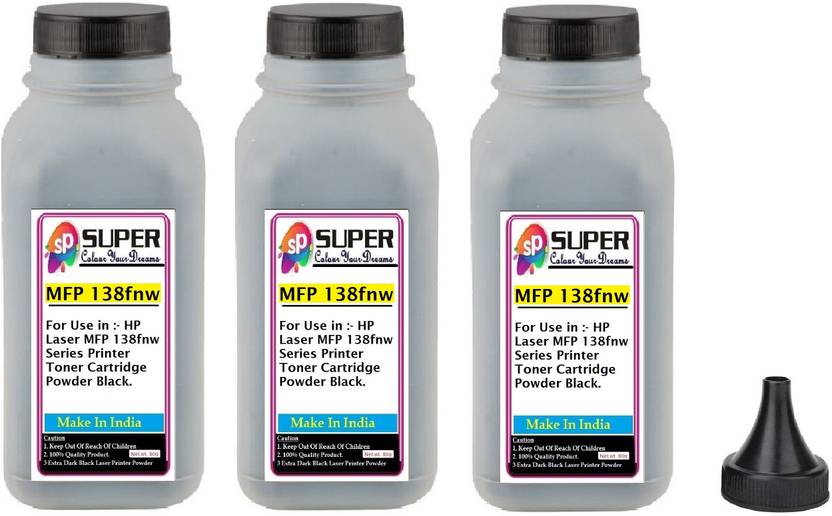 SUPERC HP Laser MFP 138fnw Printer Toner Refill Pack Of 3 Bottle With ...