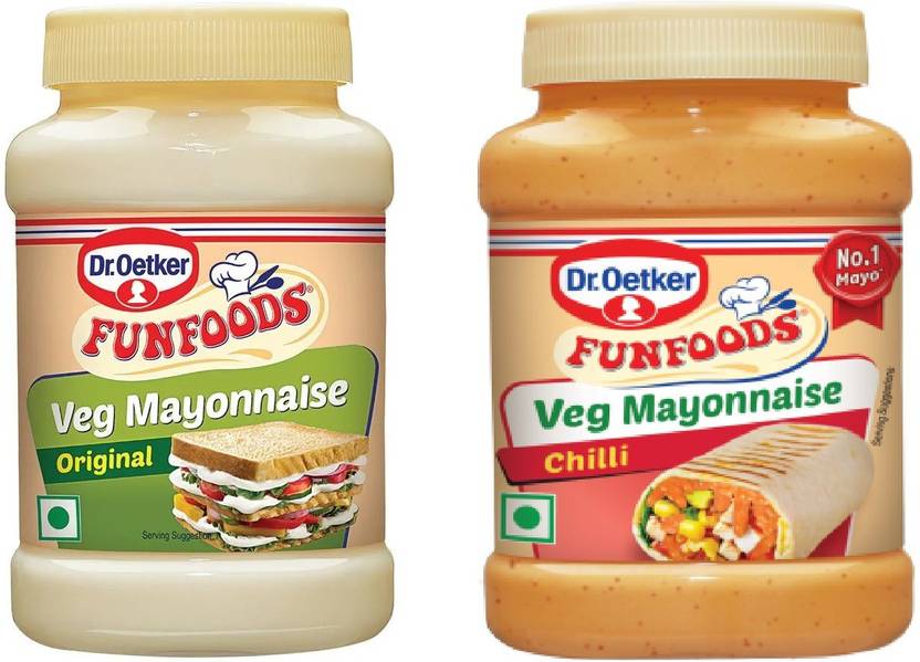 FUNFOODS by Dr. Oetker VEG. MAYONNAISE ORIGINAL + CHILLI MAYO 250 g ...