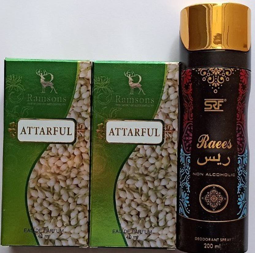 Buy RAMSONS Attarful Perfume (40ml X 2) & Non Alcoholic Raees Deodorant ...