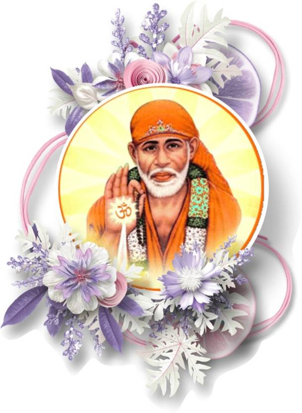Decals Point Lord Sai Baba Medium Self Adhesive Sticker Price in India ...