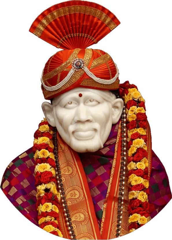 Decoration Stickers 48 cm sai baba Self Adhesive Sticker Price in India ...