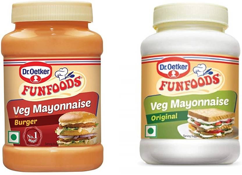 FUNFOODS by Dr. Oetker VEG. MAYONNAISE BURGER + ORIGINAL MAYO 0.25 kg Price in India - Buy ...