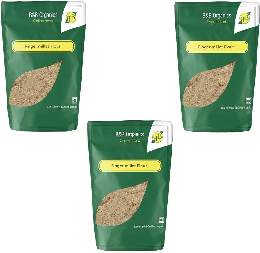 B&B Organics Finger Millet Flour / Ragi Maavu / Nachni Atta Price in ...