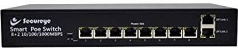 SECUREYE 8 Port POE Switch (S-8FE-2UE-LD-NB) Network Switch - SECUREYE ...