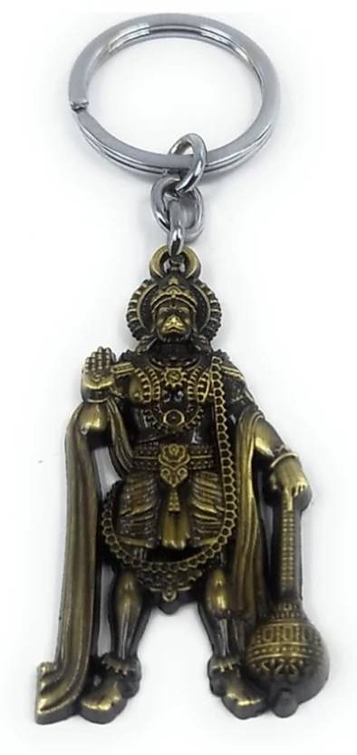 Blue Aura Lord Ram Bhagat Shri Hanuman Ji With Gada Golden Colour
