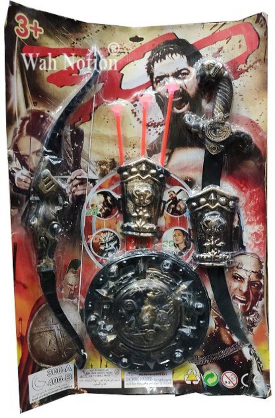 Wah Notion Bahubali Sword For Kids Bow And Arrow Set, Shield Included ...