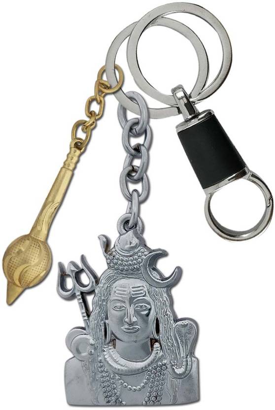 cabo dream Shiva Trishul Stainless Steel Metallic Design with Golden ...