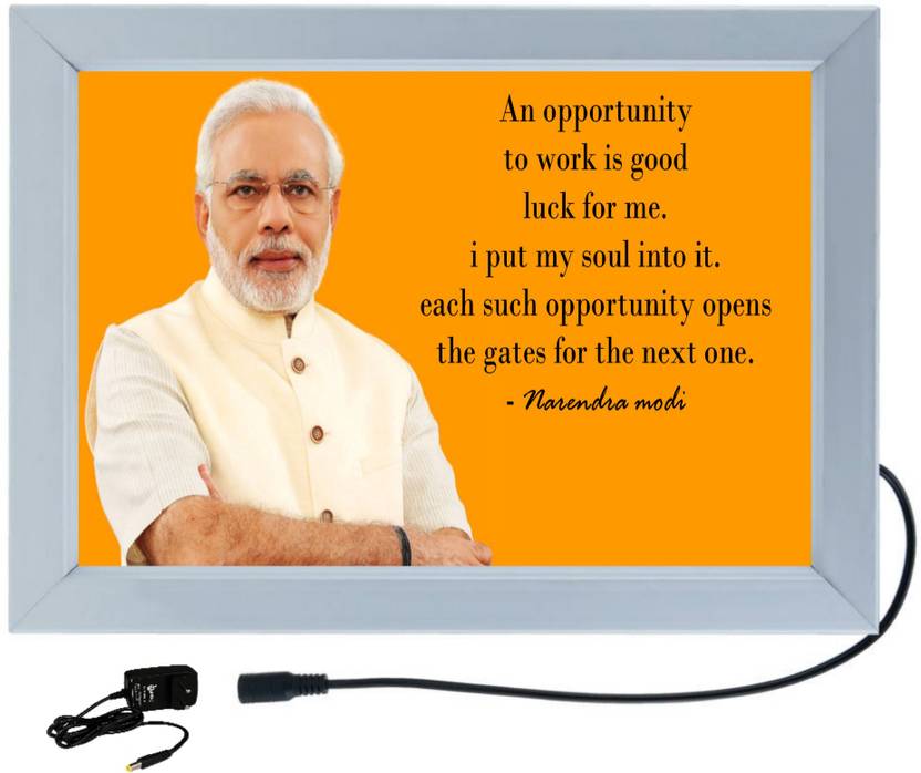 DESIGNING HUB NARENDRA MODI MODEL NO-02, 18 inch ELECTRONIC LED FRAME ...
