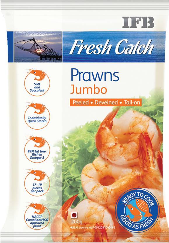 IFB Fresh Catch Prawns Jumbo Deveined 200 g Price in India - Buy IFB ...