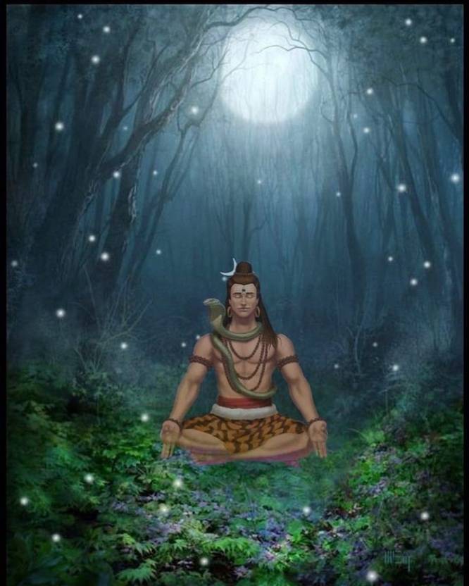 Lord Shiva Poster Multicolor Photo Paper Print Poster Photographic ...