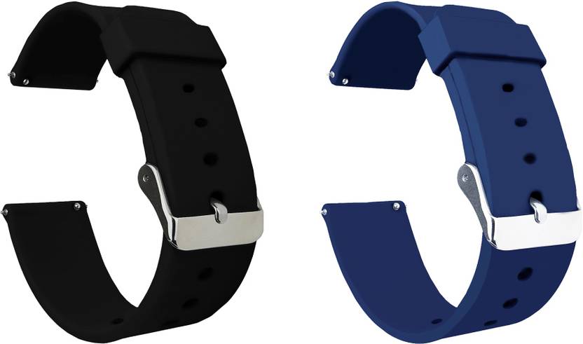ACM Pack of 2 Watch Strap for Boult Cosmic Smartwatch Belt (Black/Blue ...