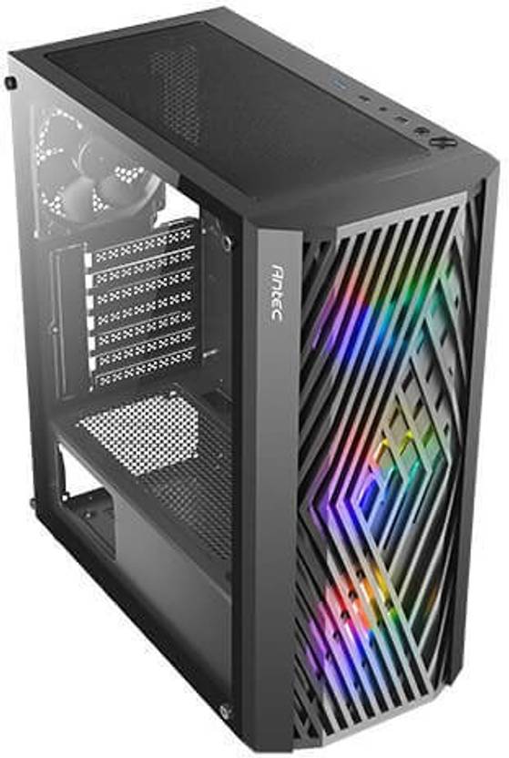 Antec NX291 Tempered Glass RGB Gaming Case with USB 3.0, 3 x 120mm RGB ...