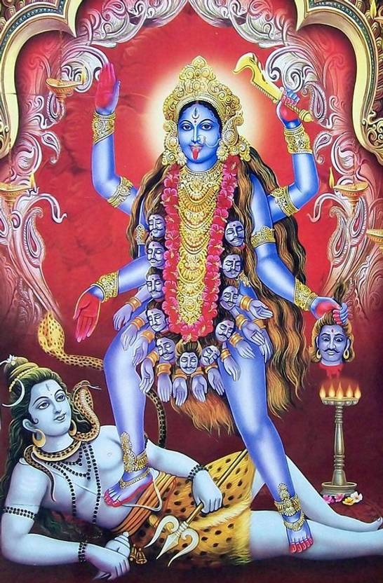 Poster Maa Kali Hinduism Pic sl481 (Wall Poster, 13x19 Inches, Matte ...