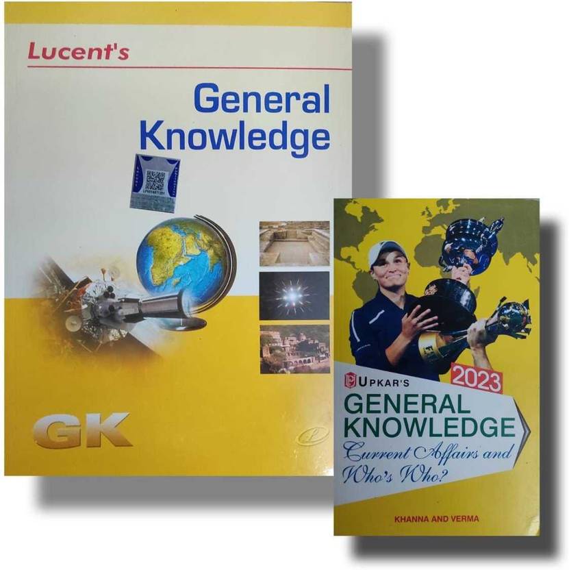 Lucent's General Knowledge 2022 + Upkar General Knowledge 2023 Current Affairs And Who's Who? By ...