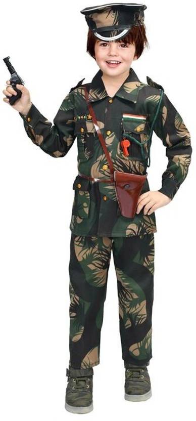 Himtaz army Kids Costume Wear Price in India - Buy Himtaz army Kids ...