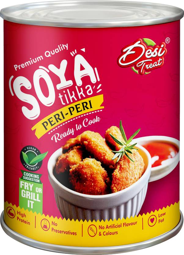 Desi Treat by Shri balaji Agro Foods Peri Peri Soya Tikka (Ready to ...