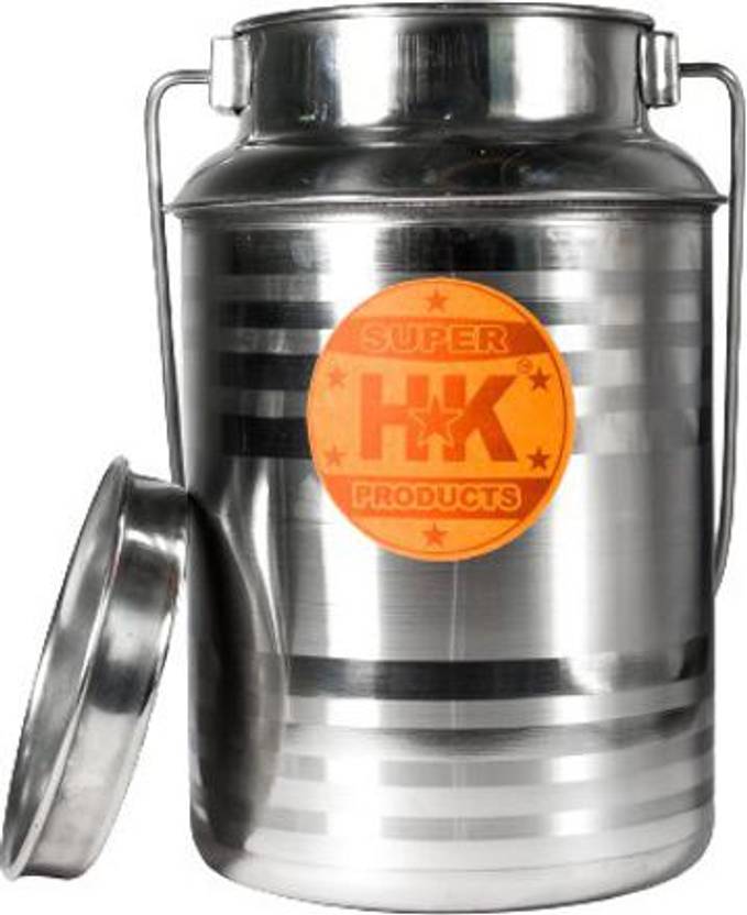 Super HK Stainless Steel Milk Container/Milk Barni/Milk Dolchi with LID ...