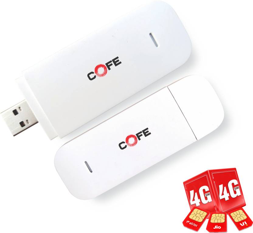 COFE 4G Wireless Dongle with All Sim Support, High Speed 4G WiFi Dongle ...