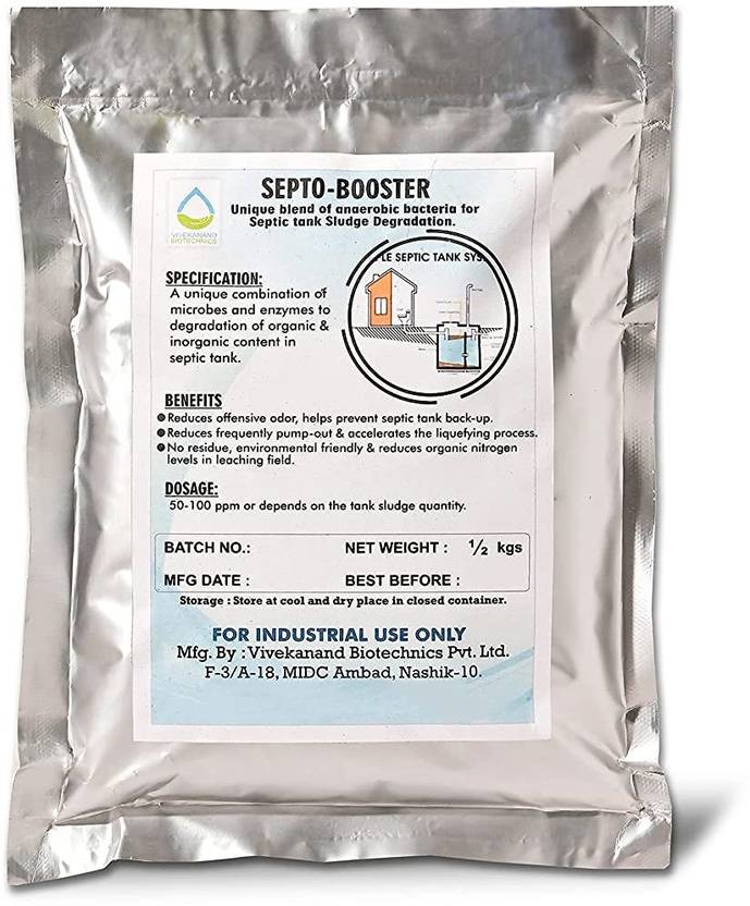 SEPTO BOOSTER Unique Blend of Anaerobic bacteria for Septic tank sludge ...