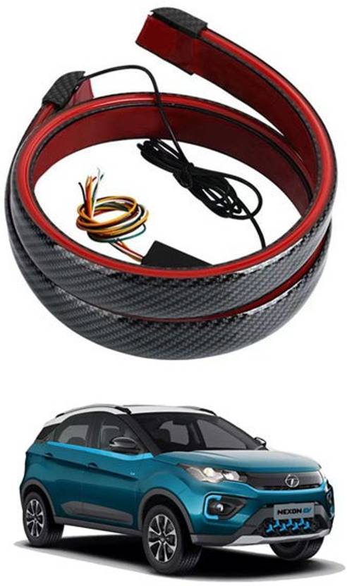 RKPSP LED Multicolour Trunk Roof Wing Car Spolier Strip Light For Nexon ...