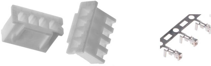 AEAAICO 4 Pin JXT XH Female Connector - 2.54mm Pitch with JST XH Crimp ...