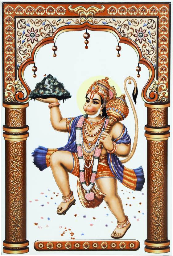 KRAFTORY369 Hanuman Mountain Dronagiri, Ceramic Tiles, God Photo Frame ...