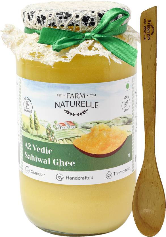 Farm Naturelle 100% Pure Desi Sahiwal Cow Ghee from A2 Milk Big Glass ...