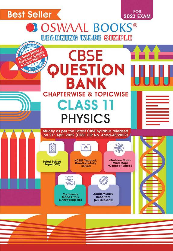 Oswaal CBSE Chapterwise & Topicwise Question Bank Class 11 Physics Book (For 2023 Exam): Buy ...