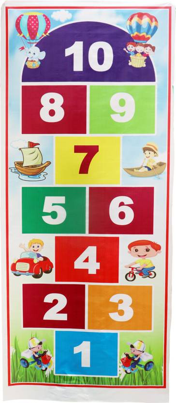 Homecute Numbers Hopscotch Play Mat, Game for Kids, Kith-Kith, Langdi ...