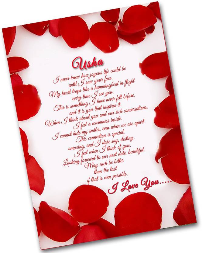 Midas Craft I Love You Usha Love Letter Quotes 29 Greeting Card Price ...