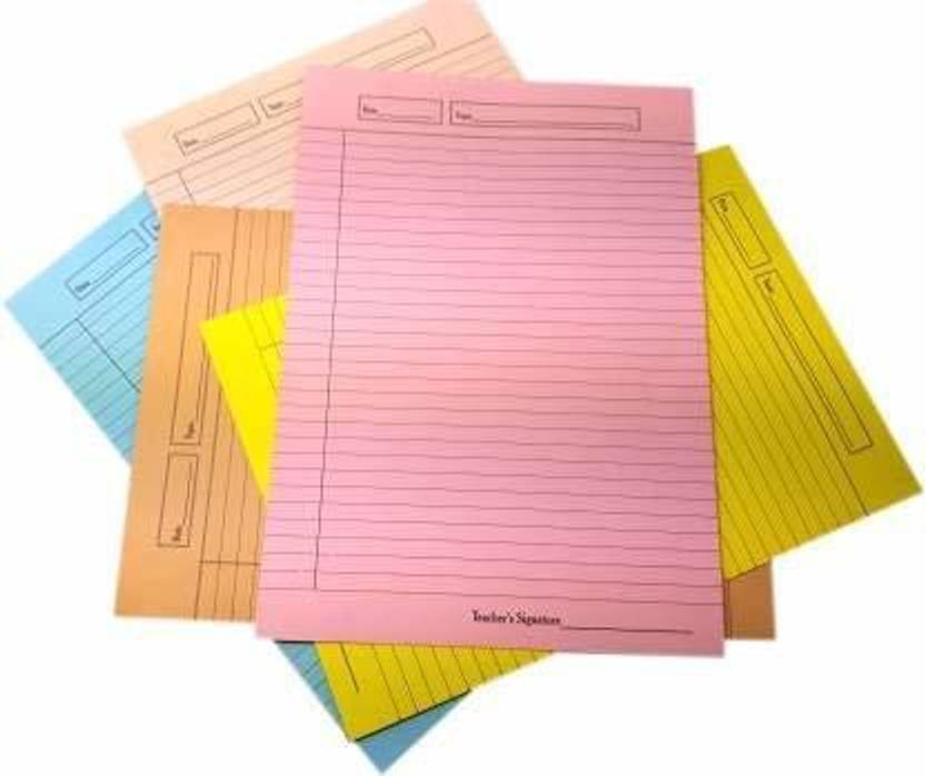 Flipkart.com | KRASHTIC Project Sheets One Side Ruled Size A4 Sheets ...