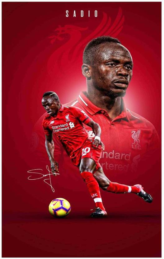 Sadio Mane Footballer Flex Poster For Room M5 Photographic Paper ...